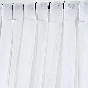 Lush Decor Zuri Flora Sheer Window Curtain Panel Pair, 84" Long x 38" Wide, Blue & Coral