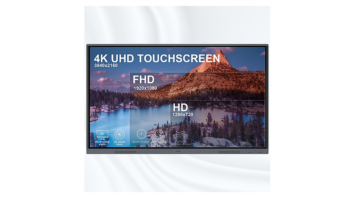 Armer 65'' 4K UHD Touchscreen Smart Board for Classroom & Office