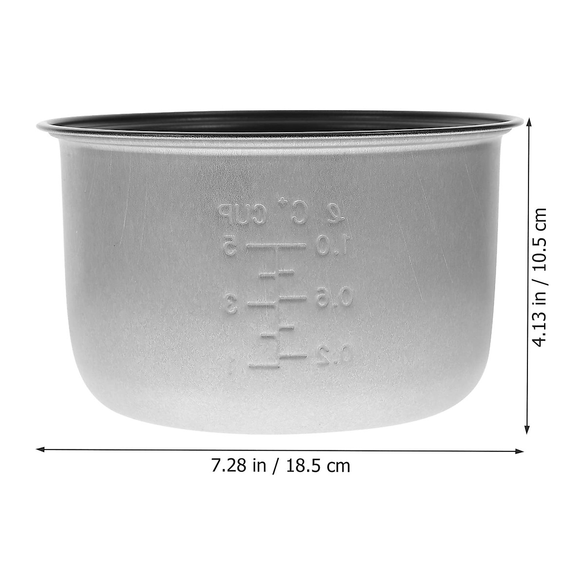 Rice Cooker Inner Pot Rice Cooker Liner Non- stick Rice Cooking Container Rice Maker Accessories for Rice Maker Cooker 2 L