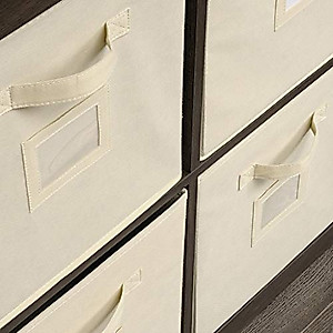 Sauder Stow-Away 4-Cube Organizer, Smoked Oak Finish