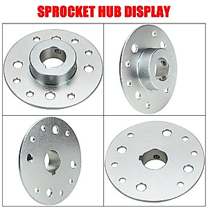 GREHUA 4" Go Kart Rear Drum Brake Band & Steel Sprocket Hub w/Cable Pin Kit 1" Bore 1/4" Keyway for Manco 1492 Azusa 2562 Predator 212cc 196cc 6.5hp Dune Buggies Drift Trike Heavy Duty Cart Parts