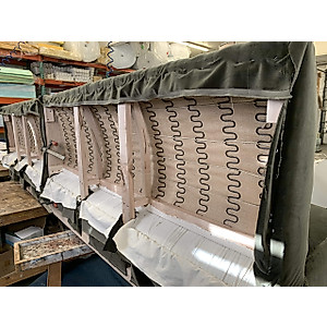 Galaxy Supply Inc. Zig Zag- Springs 11 Gauge 21 x 4 pcs,Plus Special Package 10 pcs 7 Holes Clip +20 pcs Stay Wire Clips + 10 feet of Springing Wire for All Upholstery Use, Black