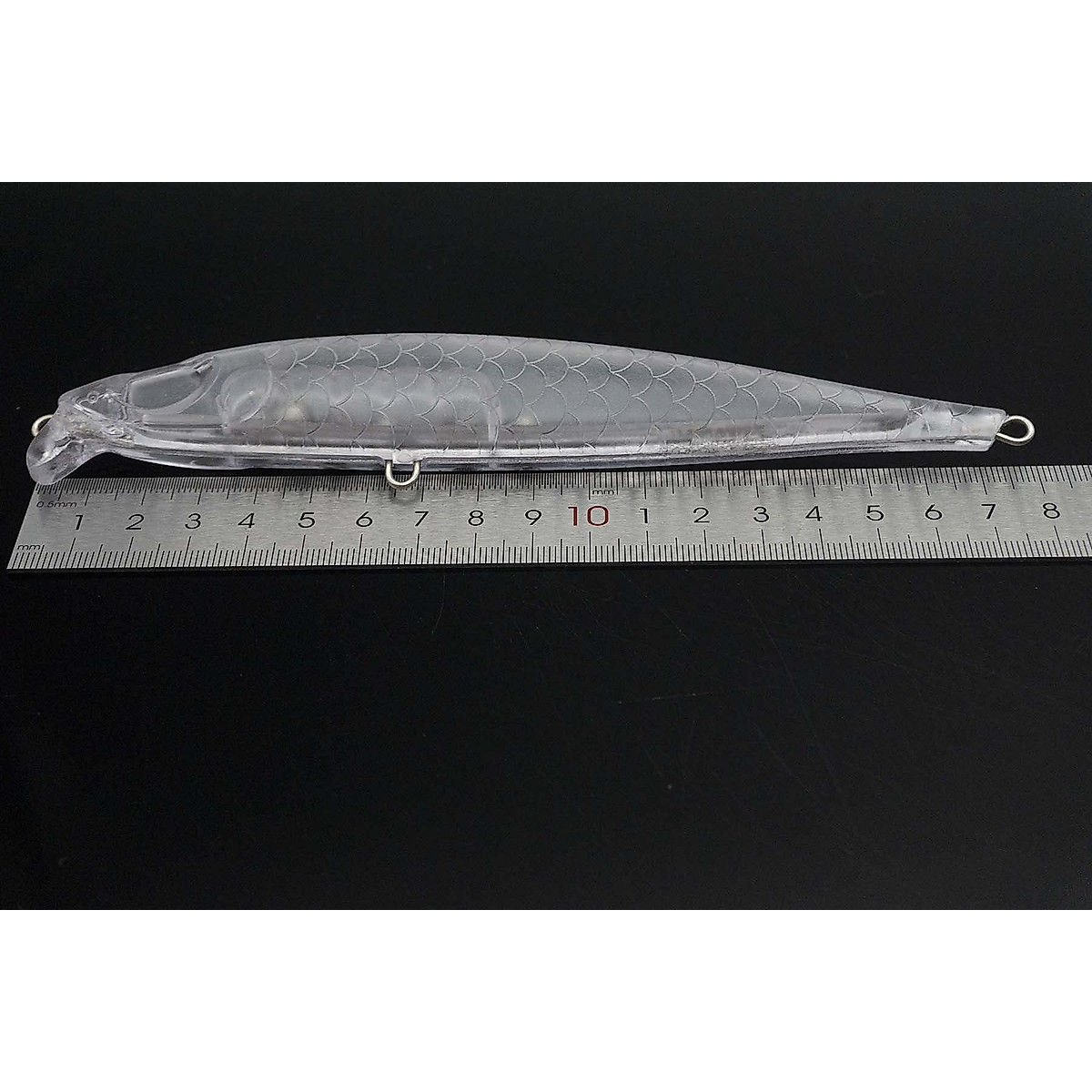 5pcs Unpainted Fishing Lures 18cm 36.45g Minnowbait FishingTopwater Freshwater Artifical Bait Blanks Fishing Plugs Spoons 279# Free Eye