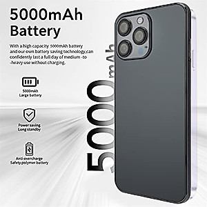 LJCM 3G Mobile Phone, 6.6 Inch HD Screen 7731E Quad Core 2.4G 5G Dual Band WiFi (#3)