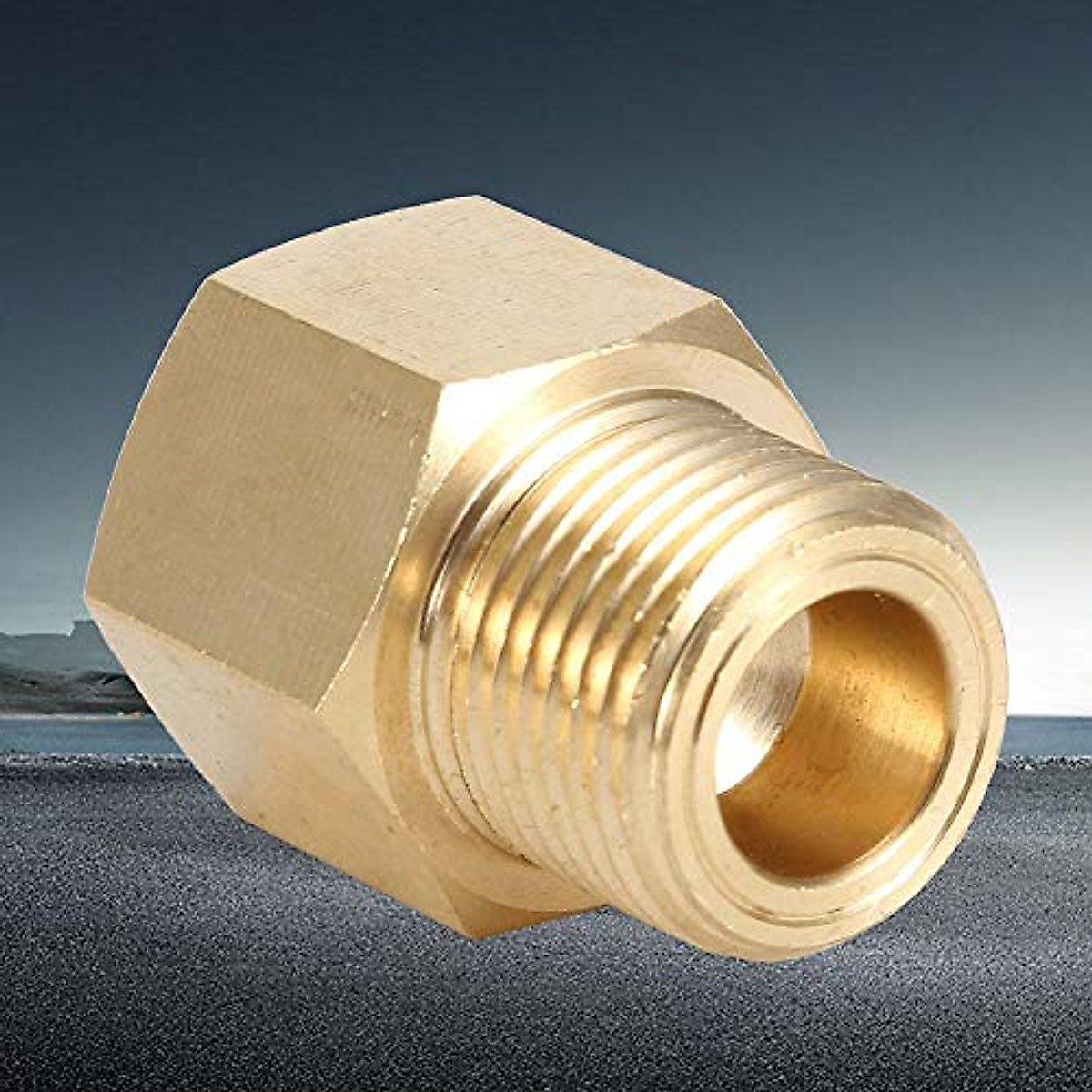 CO2 Cylinder Tank W21.8 to CGA320 Adapter Converter for Aquarium Fish Tank,1.1inch