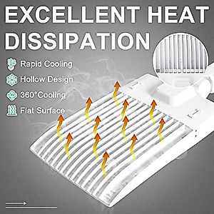 150W LED Parking Lot Light 21000 LM, 5000K 1-10V Dimmable LED Shoebox Pole Area Light (600W MH Equiv), Direct Arm Mount IP65 Waterproof 100-277V AC, UL&DLC, White (Direct Arm Mount, 150Watts)
