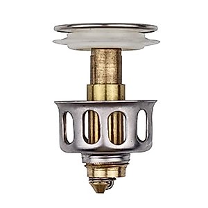 LMMDDP Bathroom Basin Drain Filter Universal Wash Basin Bounce Drain Filter Sink Drain Antiodor Vanity Stopper Basin Bounce Filter Core