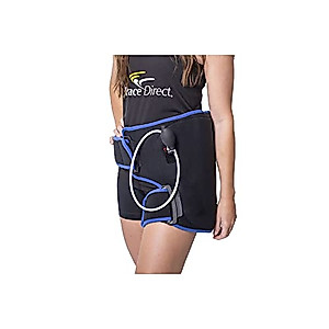 Brace Direct Cryotherapy Hip Wrap with Adjustable Compression Support; Air Pump and Ice Pack for Hip & Groin Pain Relief, Injuries, Strains Sciatica Pain Hip Bursitis and Arthritis Feel Cool Relief