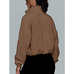 AUTOMET Womens Oversized Sweatshirts Zip Up Fleece Bomber Jackets Hoodies Winter Long Sleeve Fall Crop Coats Puffers Sherpa Trendy Fall Outfits Tops Fashion Clothes 2024