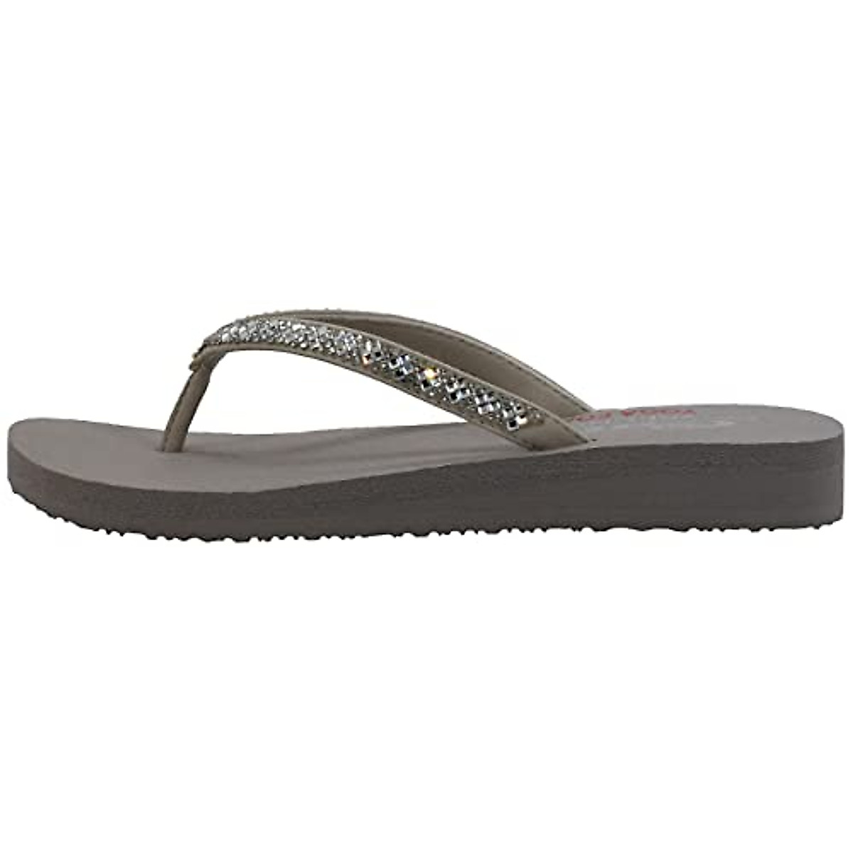 Skechers Women's Meditation-Perfect 10 Thong Sandal Nude 8