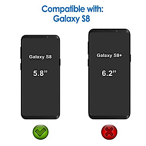 JETech Screen Protector for Samsung Galaxy S8 (NOT for S8+), TPU Ultra HD Film, Case Friendly, 2-Pack