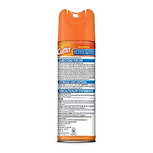 Cutter Sport Insect Repellent 6 Ounces, Aerosol, With 15 Percent DEET, 12 Pack