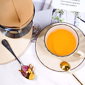 300 Counts Coffee Filters Cone Coffee Filters V60 Coffee Filter No.2 Coffee Filters 2-4 Cups Pour Over Coffee Filter Cone Natural Paper Coffee Filters (Unbleached)