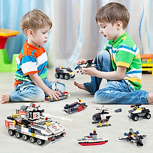 EP EXERCISE N PLAY City Military Armored Chariot Building Blocks STEM Toy Set, Age 6+, 932 Pieces