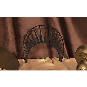 Fantherin Mary Halo Crown Headband Goddess Halo Crown Costume Headpiece Headdress for Cosplay Party (Black)