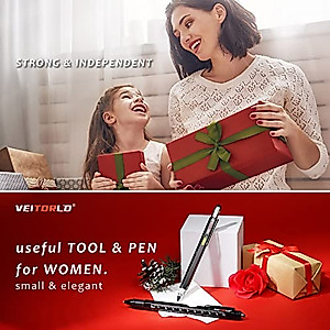 VEITORLD Gifts for Men Dad Husband from Daughter Wife, Valentine's Day, 10 in 1 Multi-tool 2pcs Pen Set, Unique Birthday Gift Ideas, Anniversary Cool Gadgets for Him Boyfriend