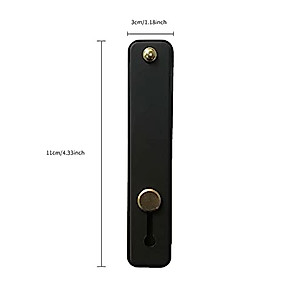 Pack of 2 - Finger Grip Stand/Strap Grip for Phones and Tablets - Phone Holder, Adjustable, Telescopic Phone Finger Strap Stand, Universal Finger Kickstand for Most Smartphones (Black) - LOADstore