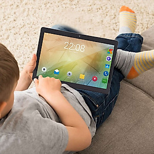 ANGGREK Tablet 10in Dual SIM Dual Standby 2GB 32GB RAM Dual Camera IPS 1080P HD Large Screen Portable Call Tablet 100 to 240V (US Plug)