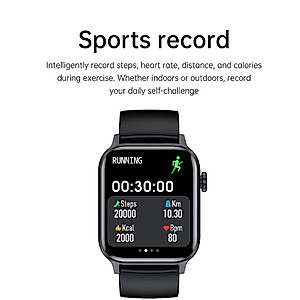 Smart Watch for Women Men, Waterproof Smartwatch Fitness Tracker for Android iOS Phones, 1.81” HD Smartwatch with Heart Rate Monitor, Step Counter, Receive Make Calls