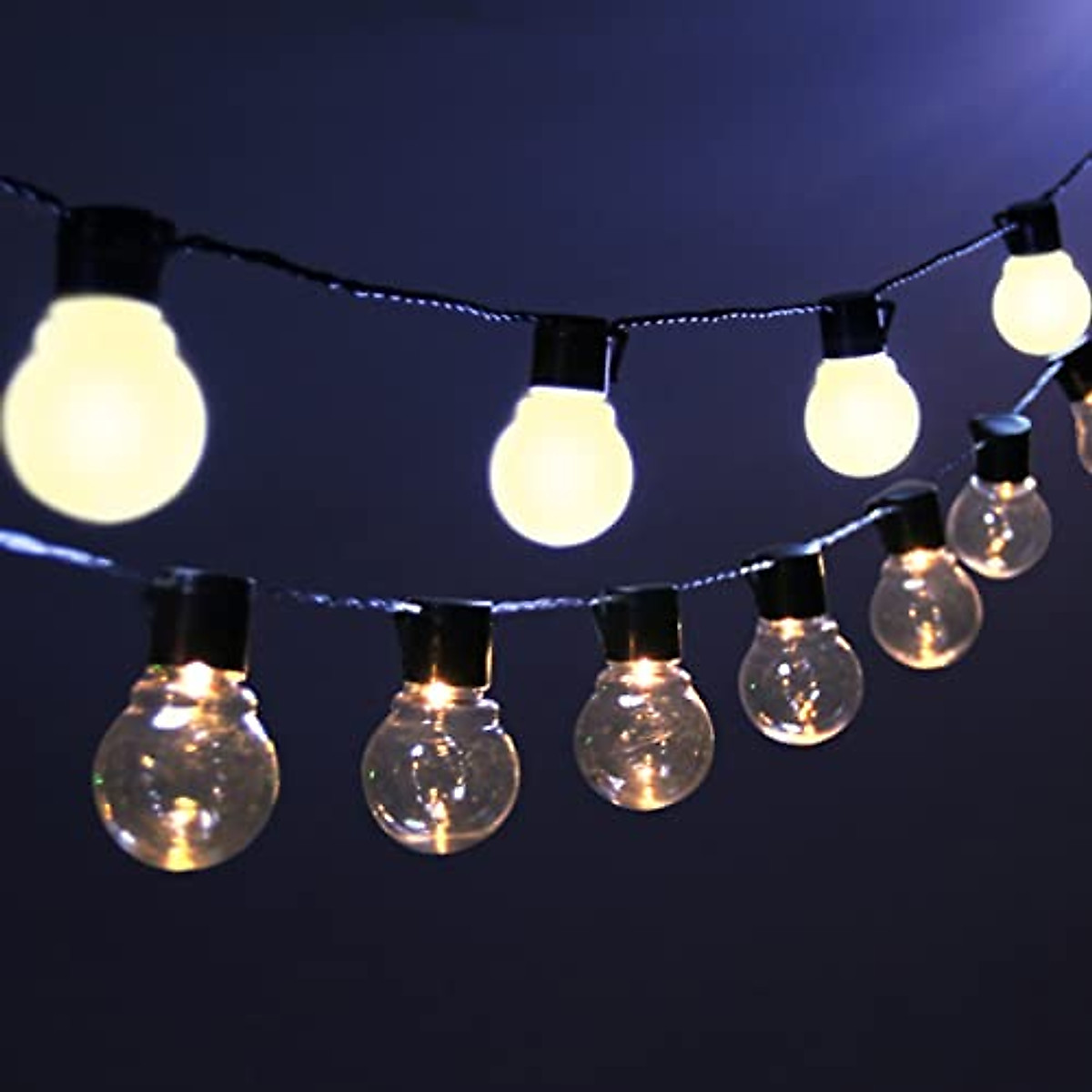 balacoo LED Globe Balls String Lights: Clear Crystal Ball Fairy Lights Indoor Outdoor Decorative Christmas Tree Lights 10LED for Garden Patio Yard Home Parties