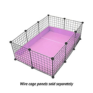 Guinea Pig Corrugated Plastic Cage Liners- 2 x 3 Panel Size- Purple