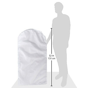 Whitmor Zippered Protective Gown Bag, Clear