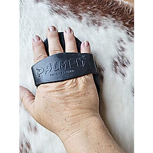 Grewal Equestrian Palm Fit Curry Comb (Orange)