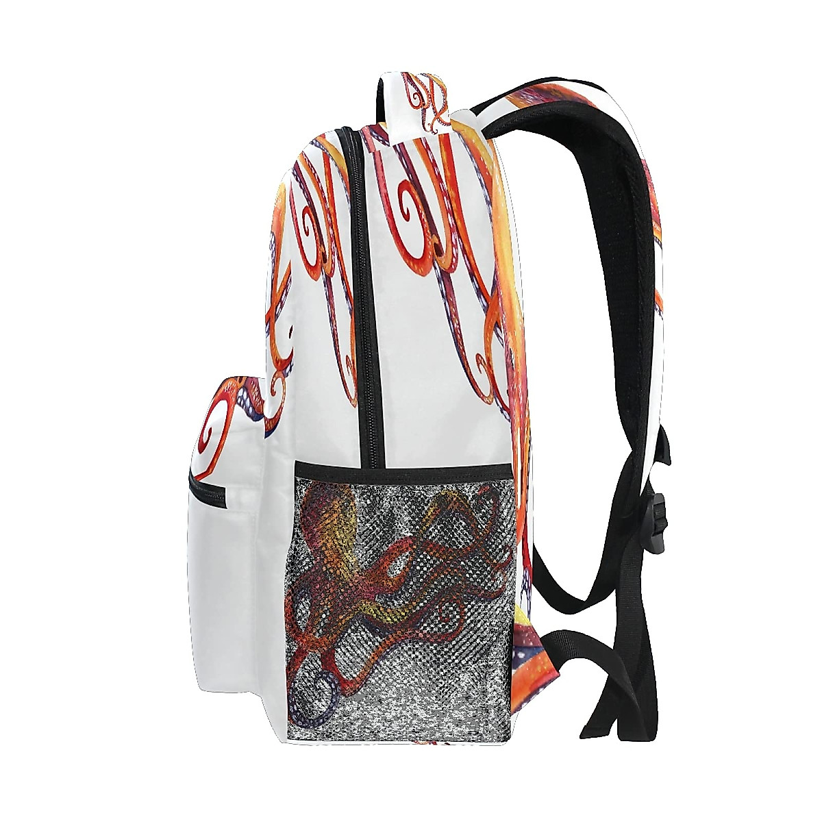 Sea Tentacle Nautical School Backpack for Teen Girls Boys Lightweight Student Backpack Travel Bookbag Laptop Casual Daypack