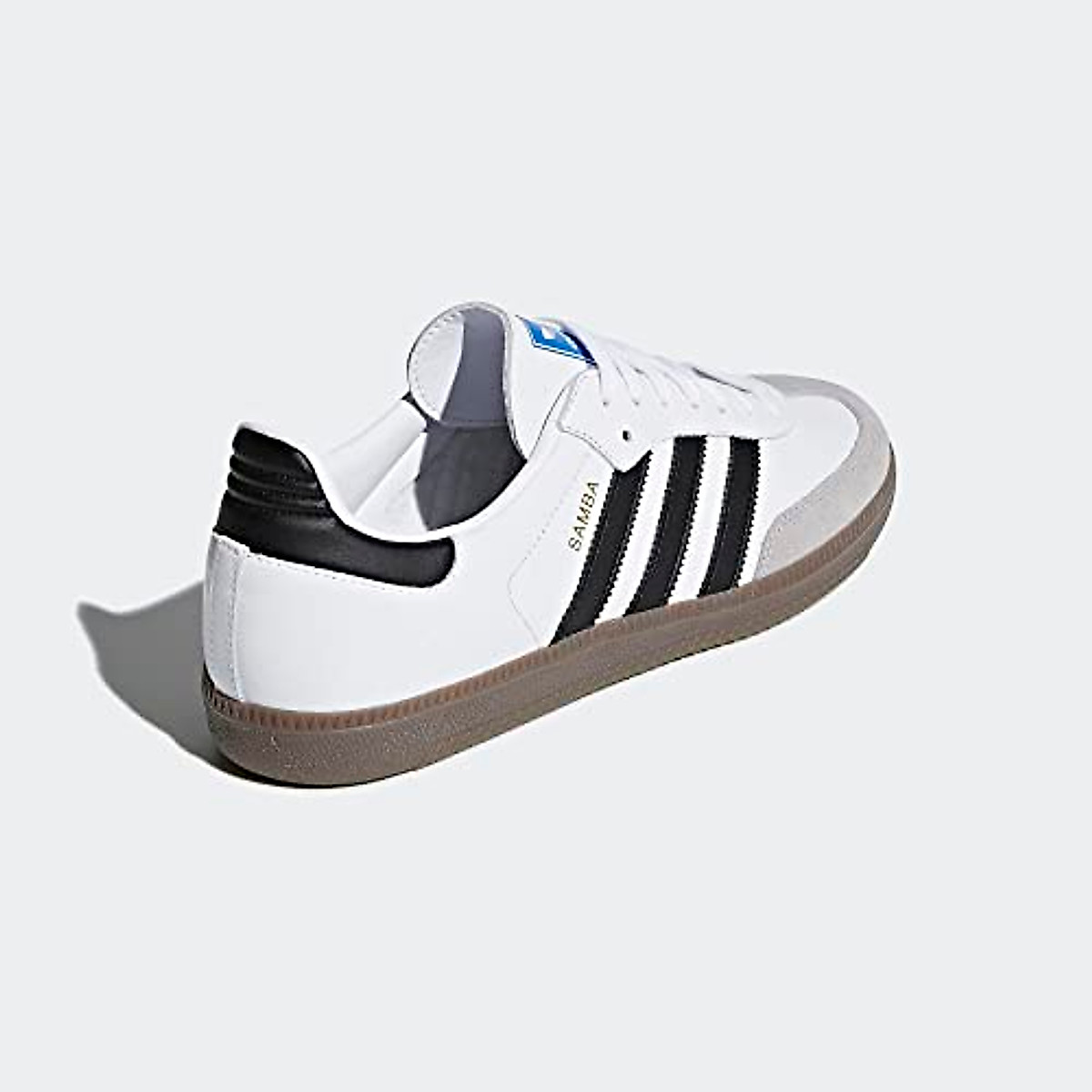 adidas Originals Men's Samba OG Sneaker White/Black/Granite 13