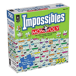 BePuzzled, Hasbro Monopoly Game Impossibles Puzzle, Based on The Classic Game of Monopoly, for Ages 15 and Up