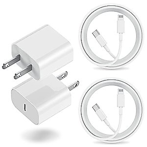 Apple Fast Charger with USB C to Lightning Cable 6ft (2pack), iPhone 12 13 14 Fast Charger 6ft,Type C Fast Charging Block with Cord for for iPhone 11 pro max/11 pro/11/XS Max/XS/XR/X,iPad Mini