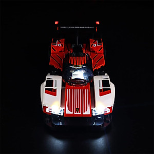 Kyglaring LED Lighting Kit (No Model) Designed for Lego Porsche 963 76916 Race Car Model Building kit - Without Lego Set (Classic Version)