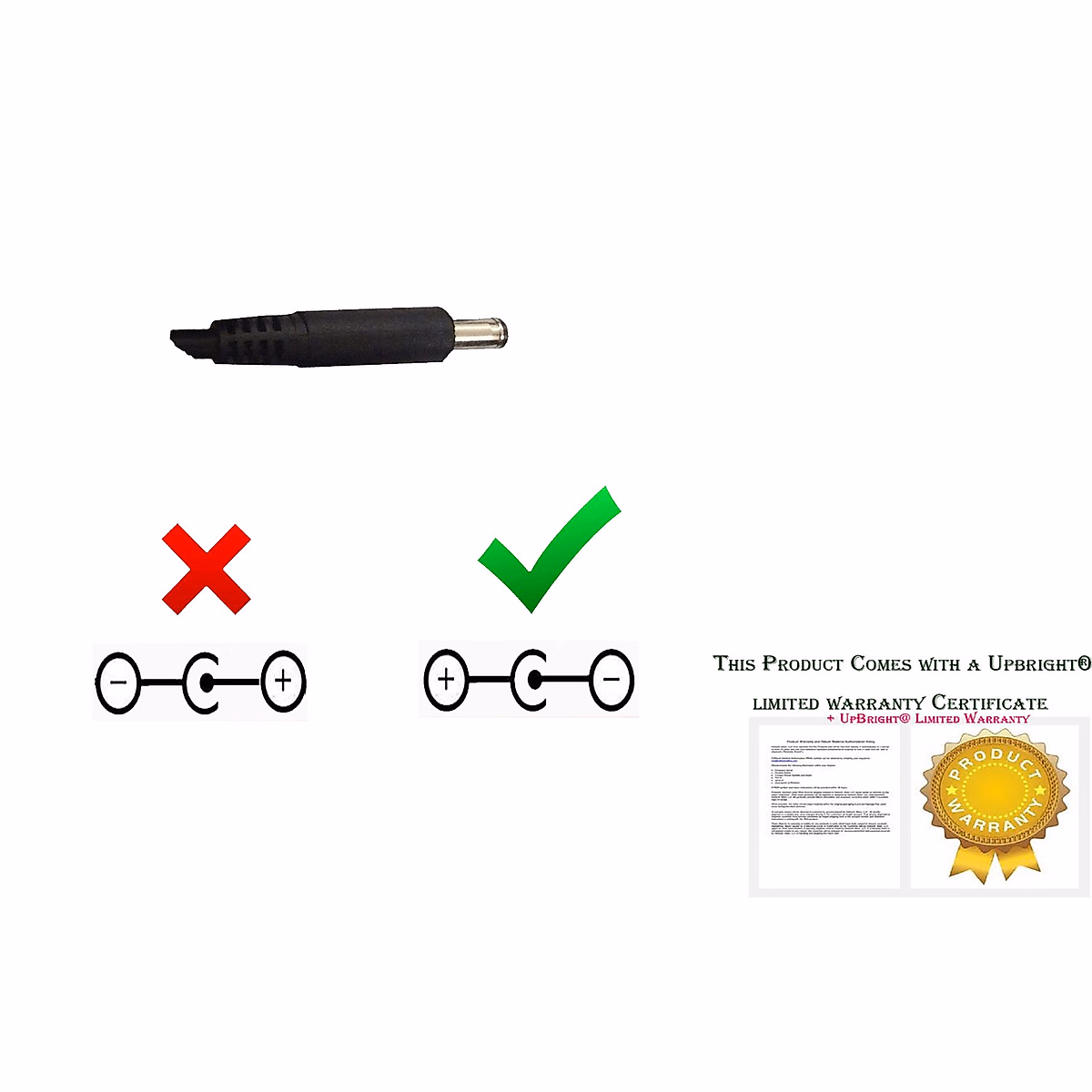 UpBright 6V AC/DC Adapter Compatible with Casio AD-A60024 AD-A60024IU CSADA600 AD-A60024SE AD-60024 AD-4160 AD-4150 HR-100TM HR8 HR200 CK10 DIA3560 HR-8TM SA-1 SA-7 ToneBank Keyboard DC6V Power Supply
