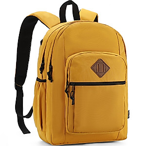 Backpack for Men and Women,ChaseChic WaterResistant Lightweight School Backpacks 15-in Laptop College Travel Bookbags,Yellow