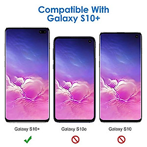 JETech Screen Protector for Samsung Galaxy S10 Plus S10+, TPU Ultra HD Film, Case Friendly, 2-Pack