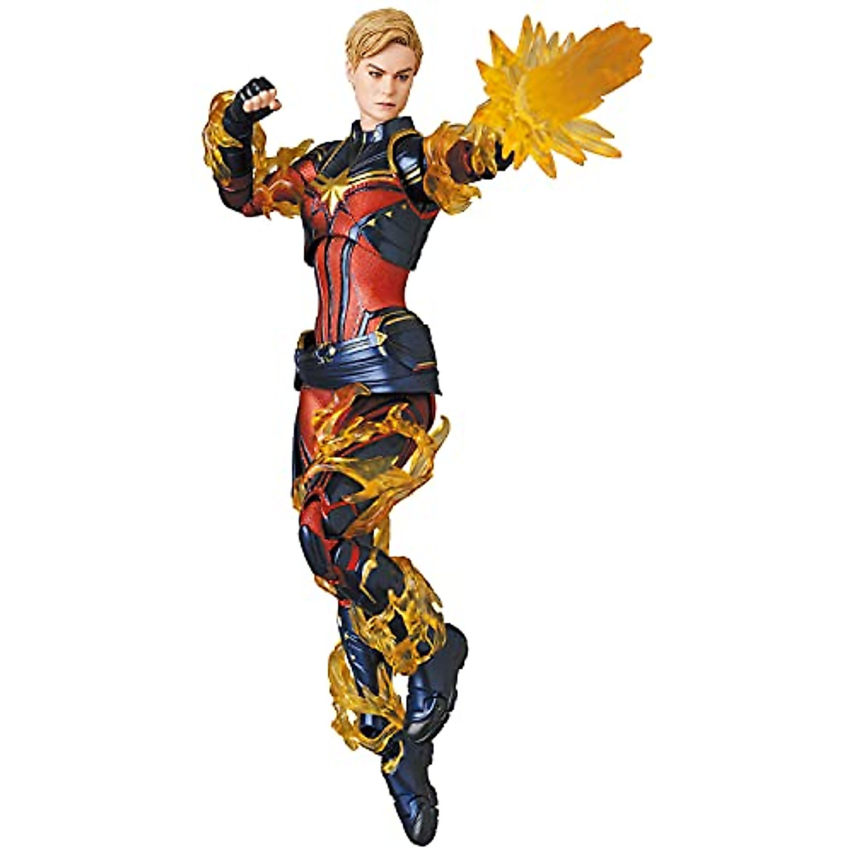 MAFEX No. 163 Captain Marvel Endgame Version, Total Height Approx. 5.9 inches (150 mm), Painted Action Figure