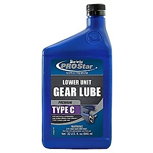STAR BRITE PRO Star Premium Type C Lower Unit Gear Lube - High Performance Lubricant for Johnson, Evinrude, OMC Outboards & Sterndrives - 32 OZ (027332)