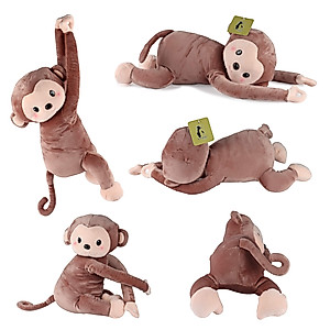 Koltose by Mash Monkey Stuffed Animal, 16 inch Stuffed Monkey for Kids Stuffed Animals, Plush Monkey Toy for Toddlers, Stuffed Monkey Doll Plush Toy for Kids, Toy Monkey Plushie