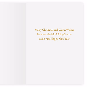 The Gallery Collection, 25 Count Card Pack, Christmas Cards with Foil Lined Envelopes (Watercolor Christmas Forest), For Business or Consumer