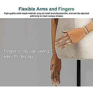 Tailors Dummy Mannequins Female Mannequin & T-Shirt Display Stand, Great for Display Large Clothing Sizes, Use for Craft Shows/Stores/Photos/Projects Dressform Mannequin