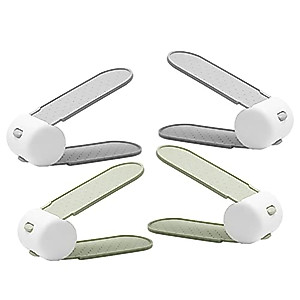 Scicalife Shelf Holders 4pcs Shoe Slots Organizer Adjustable Shoe Stacker Shoes Storage Holder Display Rack for Closet Shoe Holder Rack Space Saver Grey/Green Two Tier Shoe Rack