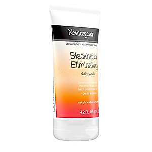 Neutrogena Blackhead Eliminating Daily Facial Scrub With Salicylic Acid Acne Medicine, Exfoliating Face Wash for Blackheads, 4.2 oz (Pack of 6)