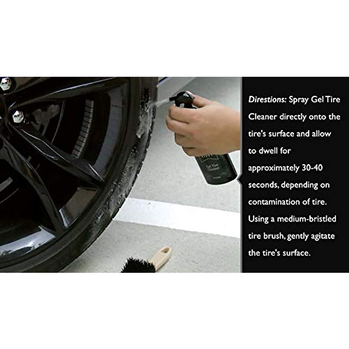 Pinnacle Black Label Gel Tire Cleaner 8 oz.