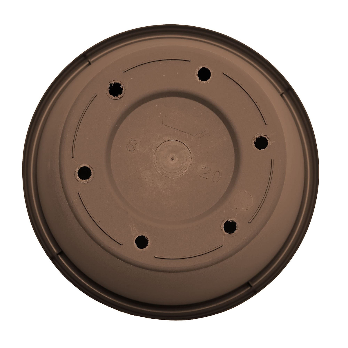 Bloem Terra Pot Round Planter: 16", Chocolate, (No Saucer Included) Matte Finish, Durable Resin, Traditional Style Pot, For Indoor and Outdoor Use, Gardening, 8 Gallon Capacity, Saucer Sold Separately