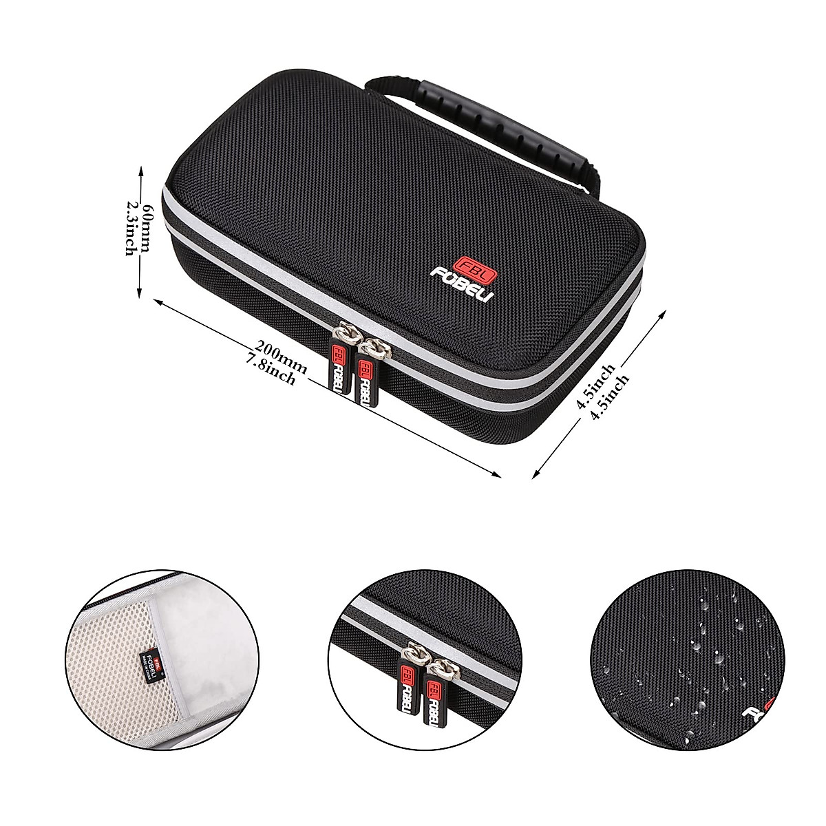 FBLFOBELI EVA Storage Case Compatible with Backbone One Mobile Gaming Controller, Hard Travel Carrying Case, Gaming Controller Protector Container (Case Only)