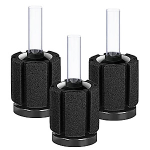 AQUANEAT 3 Pack Aquarium Bio Sponge Filter Breeding Fry Betta Shrimp Nano Fish Tank (Small up to 10Gal)