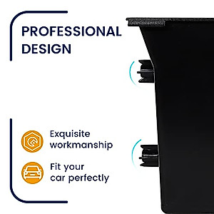 RED WOLF Car Radio Pocket Storage Select for Nissan Pathfinder/Frontier/Aramda/2004-2020, Sentra/Armada 2005-2018, Xterra 2004-2015 Stereo Single Din Storage Container Mount CD Player Dash Trim Black