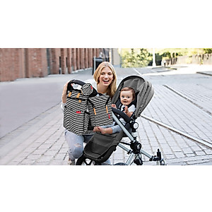 Skip Hop Baby Bottle Bag, Grab & Go, Black/White Stripe