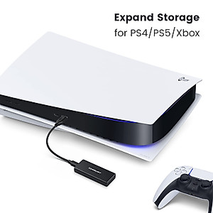 Vansuny 500GB USB 3.1 Portable External SSD, 430MB/s High-Speed USB C Mini Metal Portable External Solid State Drive for PC, Laptop, Phones and More