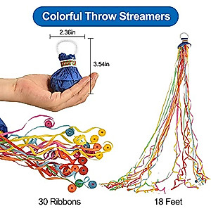 BEISHIDA 10Pack Streamers Popper Hand Throw Streamers No Mess Confetti Magic Paper Cracker for St.Patrick's Easter Celebration Birthday Propose Engagement Wedding Graduation Party Favors (Multi Color)